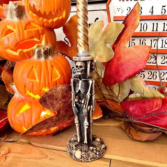 Veronese Collection | Accents | New In Box Resin Skeleton Candle Stick ...